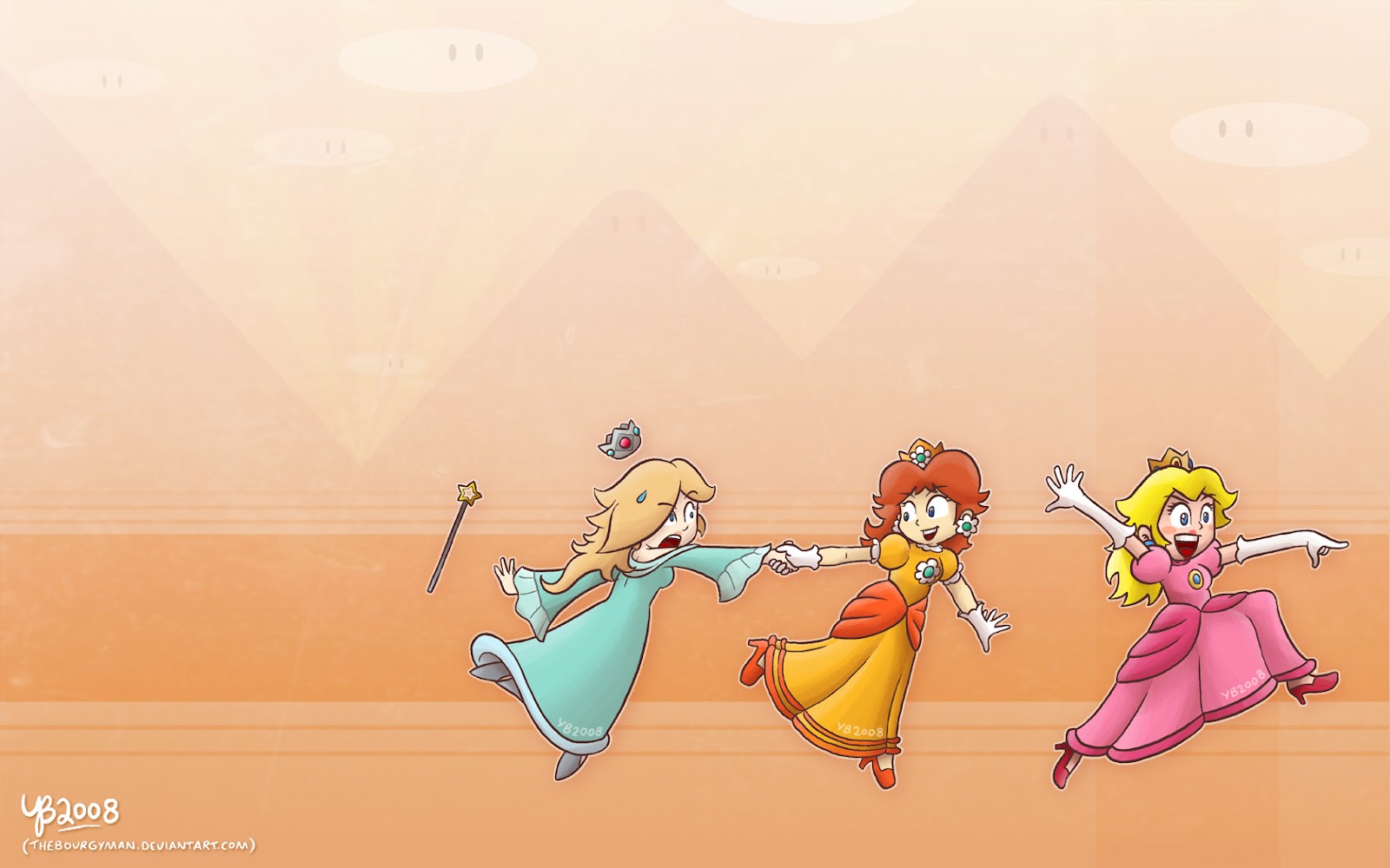Las nintendo girls.: The 3 Little Princesses.