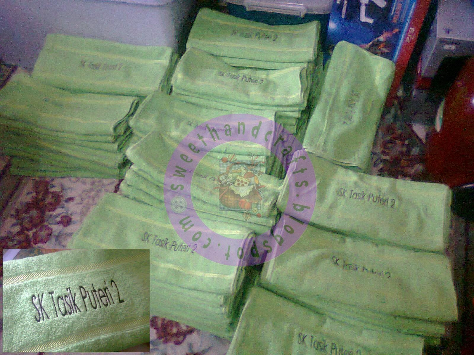 Sweet Handcrafts: Tempahan - Sulam Tuala