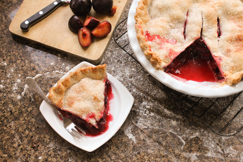 Food Lust People Love: Kate's Perfect Plum Pie #BakingBloggers