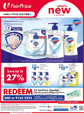 NTUC FairPrice SafeGuard Redeem FairPrice Voucher Promotion 09 - 22 ...