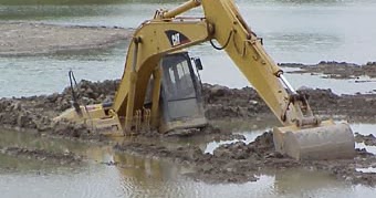 Industry Mayhem: Sunk Excavator