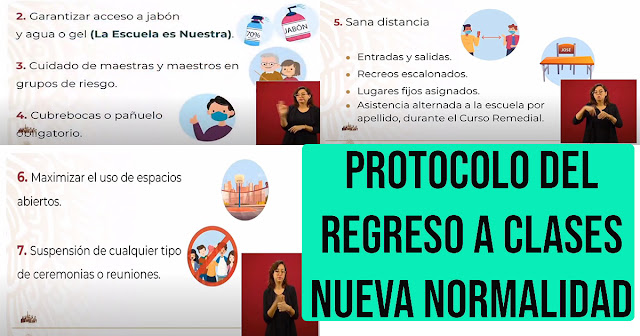 Protocolo del REGRESO A CLASES en la NUEVA NORMALIDAD