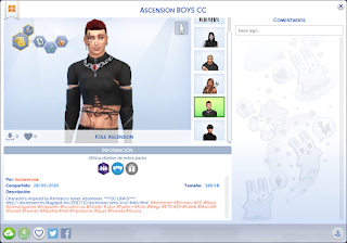 ASCENSION (RINMARU GAMES) EN ESPAÑOL: KOLE SIMS 4 CC