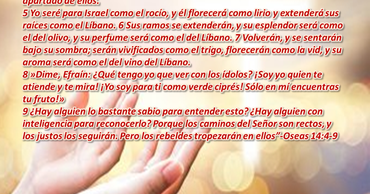 ATALA A TU CUELLO Devocional: Oseas 14