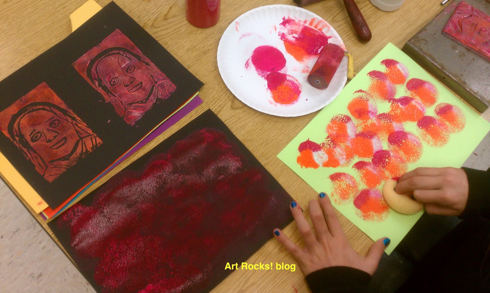 Art Rocks!: Grade 5 Art Enrichment: Printmaking Self-Portraits