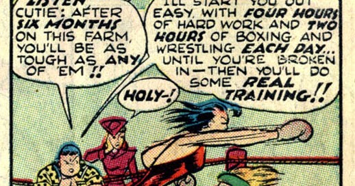Cartoon Girls Boxing Database: Police Comics #4 (1941)
