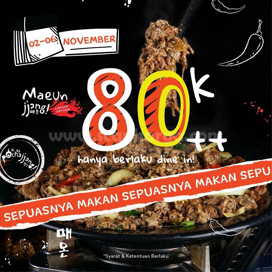 Pochajjang Promo Menu Baru Seri MEUNJJANG hanya Rp 80.000* - scanharga