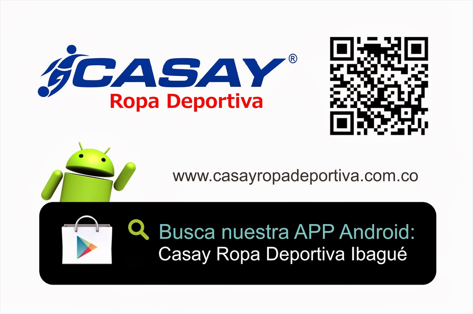 ibaguecity.com Aplicaciones Android Empresas: Casay Ropa Deportiva Ibagué