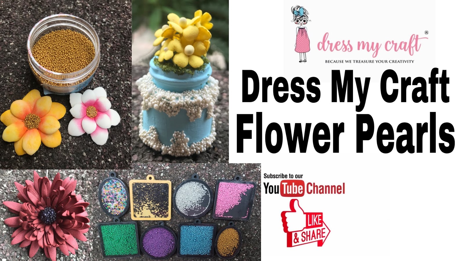 Dress My Craft: Dress My Craft Flower Pearls- How to use Flower Pearls ...