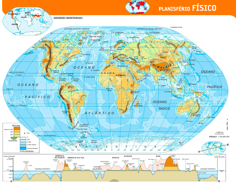 Planisfério Físico - Doc Sports™