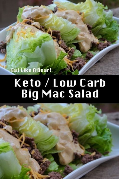 Low Carb Big Mac Salad - Delicious Food