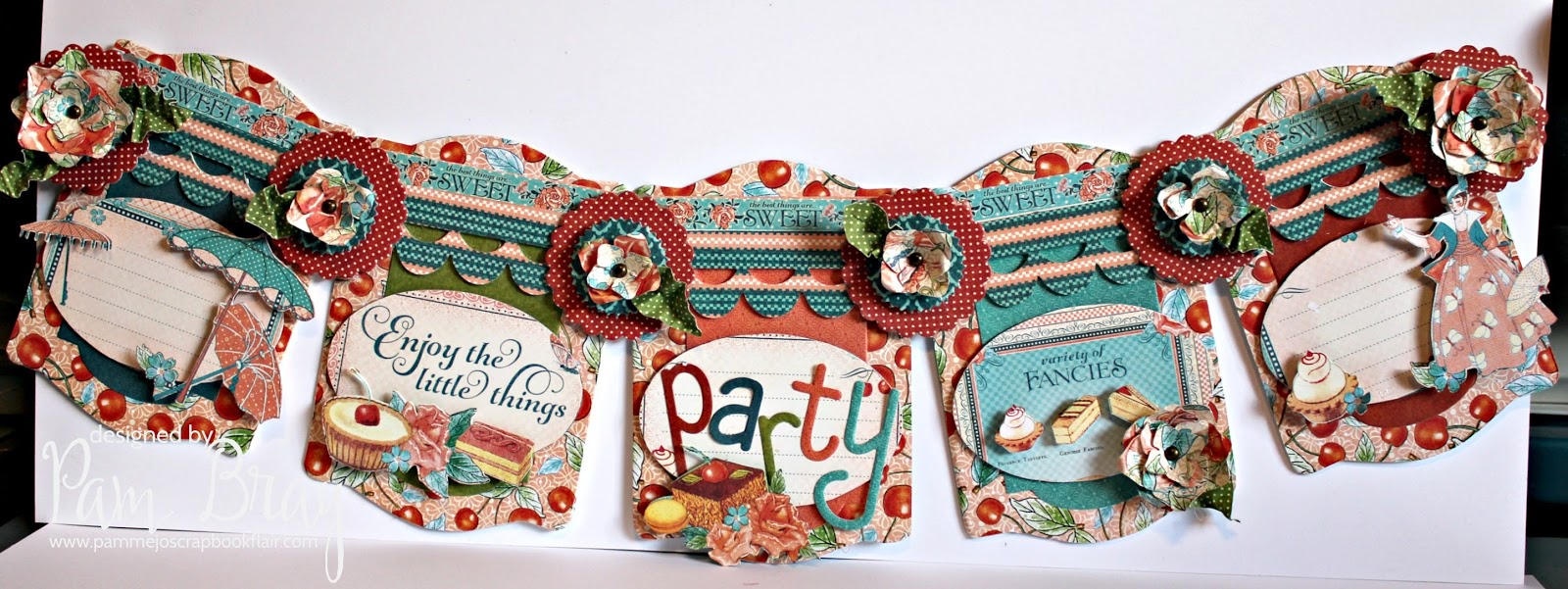 Pam Bray Designs: A Girl with Flair: Party Banner with Tutorial ...