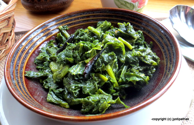 Taste of Nepal: Raayo ko Saag (Mustard Greens)