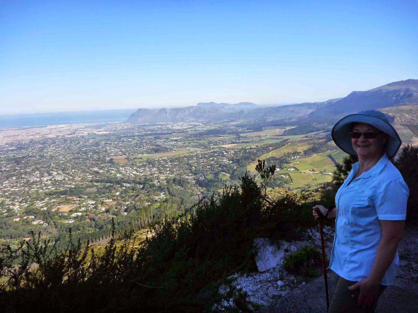 Camino Dagboek: Table Mountain from Constantia neck