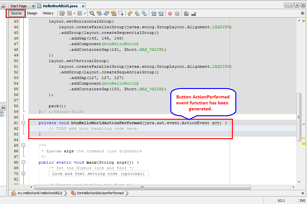 Java Programming Hello World Application Using Netbeans Ide