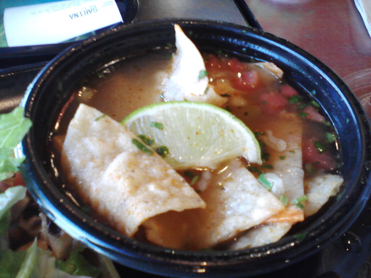 Taco Mother Fucking Graphics: Rubio's - Chicken Tortilla Soup