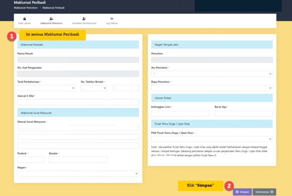 Cara Isi Borang Permohonan SPA9 2024 Kerja Kerajaan Online - SPA9