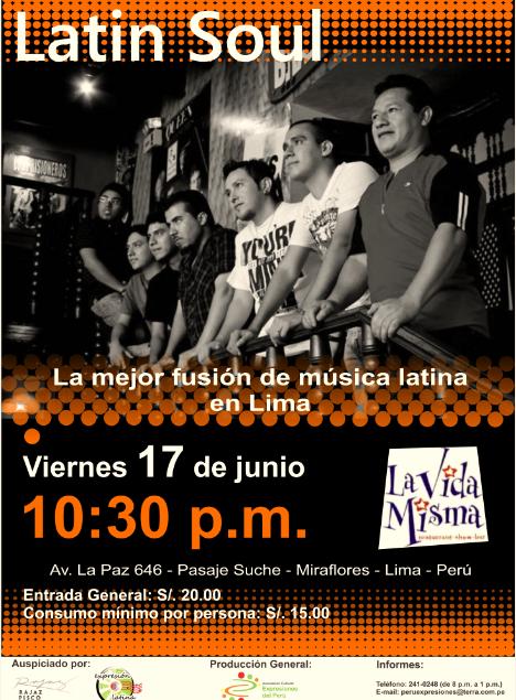 Expresión Latina: Latin Soul en Vivo en La Vida Misma: 17/JUNIO/2011