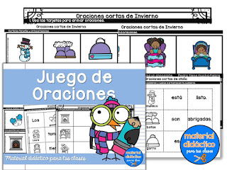 Oraciones en Invierno - Material Didactico para tus clases