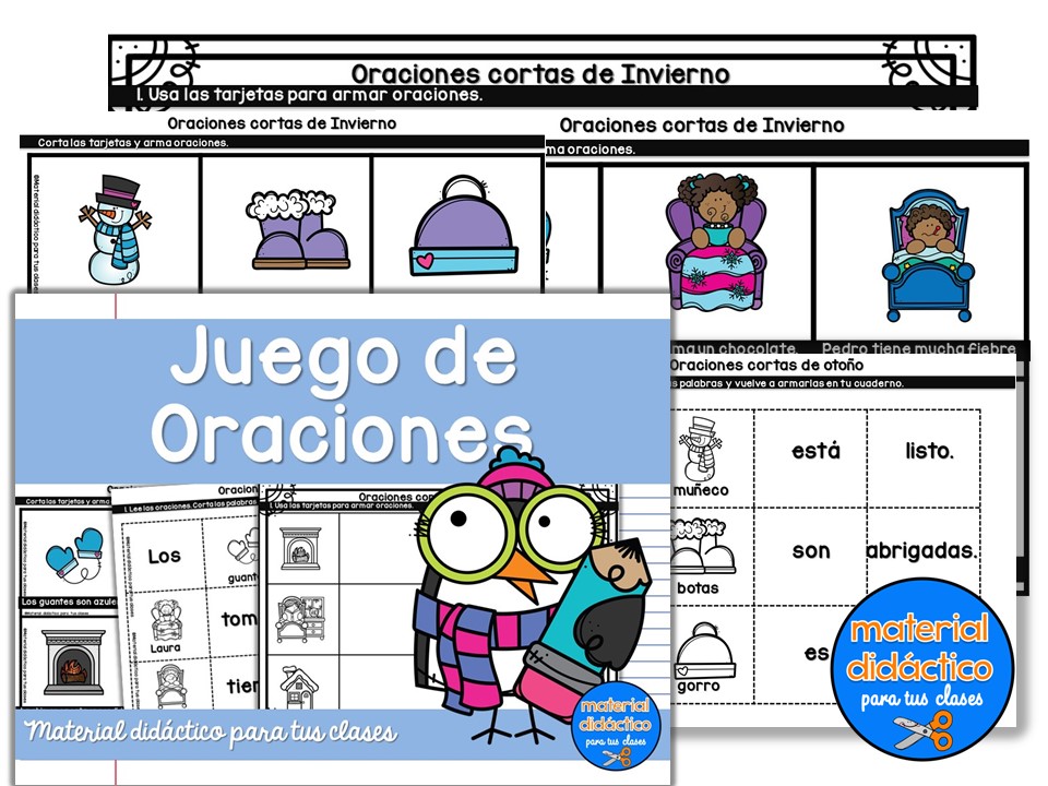 Oraciones en Invierno - Material Didactico para tus clases