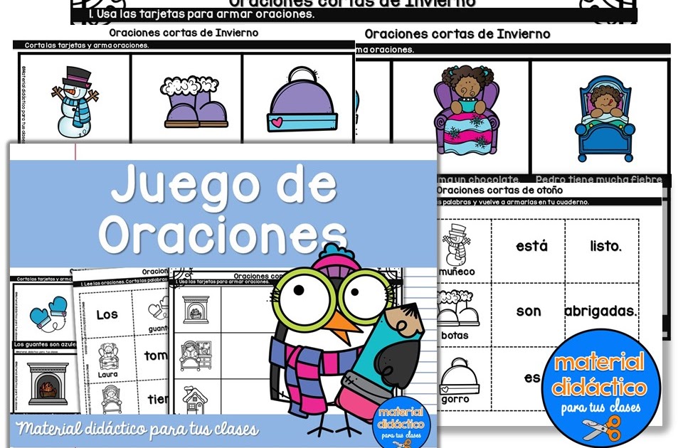 Oraciones en Invierno - Material Didactico para tus clases