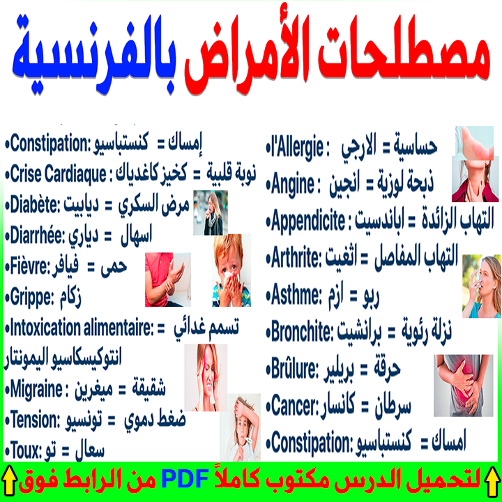 Les Maladies En Français Traduites En Arabe تكلم الفرنسية : مصطلحات ...