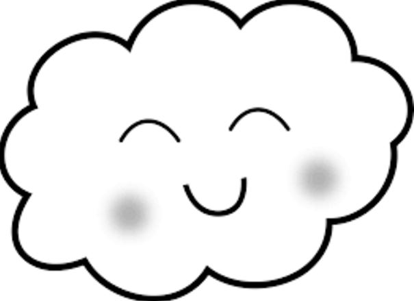 Gambar Mewarnai Awan Kartun Lucu Gambar Senyum Coloring Smiling Cloud ...