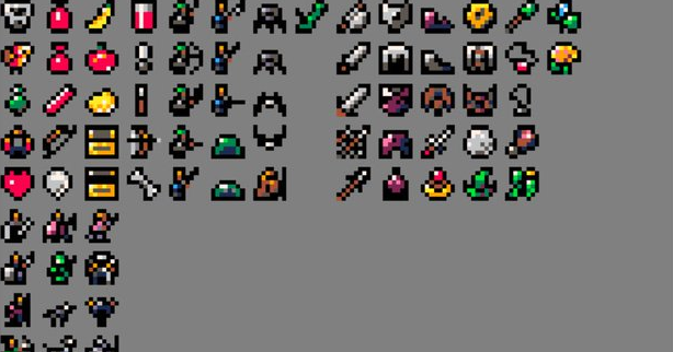 Pixelart001: Basic8 8x8 pixelart roguelike/rpg sprites/icons