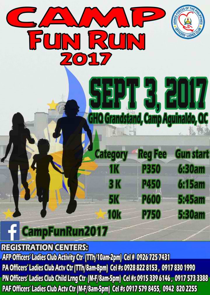 Fun Run Philippines: September 3, 2017 - Camp Fun Run