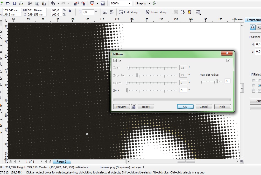 Belajar CorelDRAW X6: Cara Membuat Efek Halftone di CorelDRAW | Tukang ...