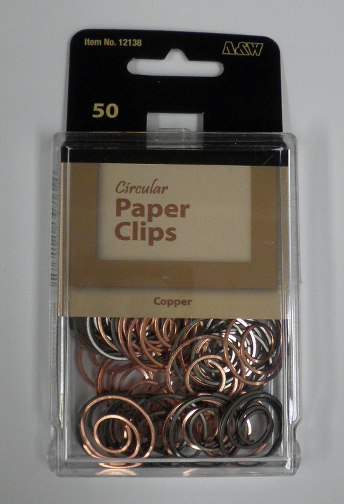 Pocket Blonde: Circular Copper Paper Clips