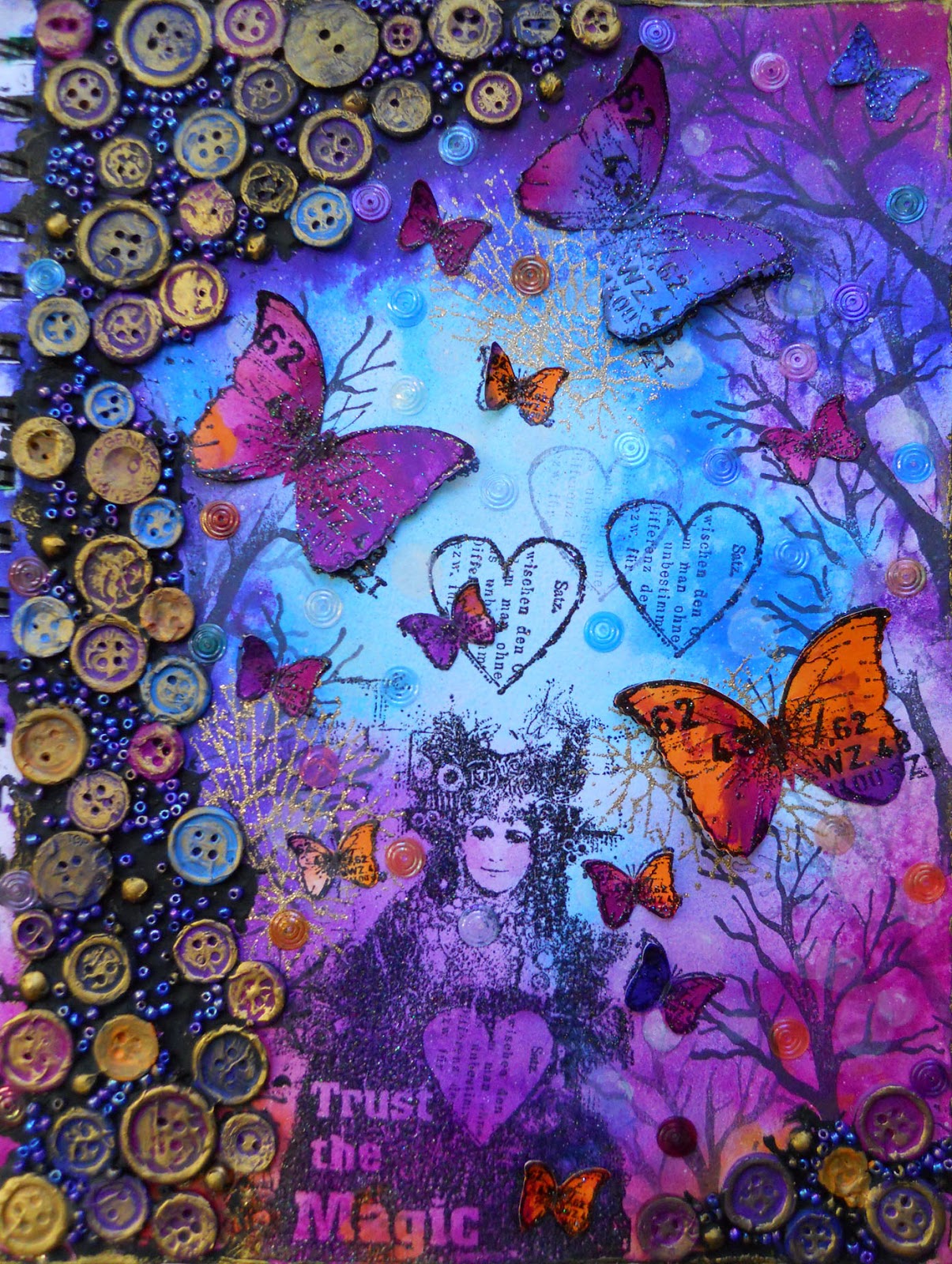 FotoBella: "Trust the Magic" Dylusions Art Journal