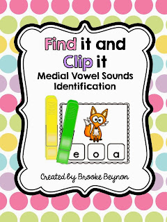 Teachable Moments: Clip It - Medial Vowel Sounds