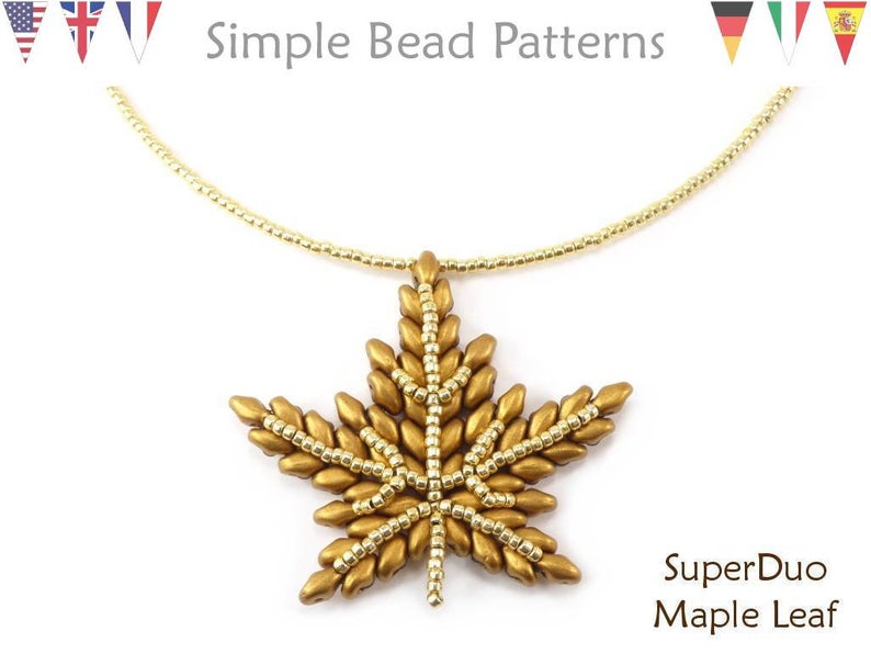 5 Lovely Beaded Maple Leaf Jewelry Tutorials / The Beading Gem