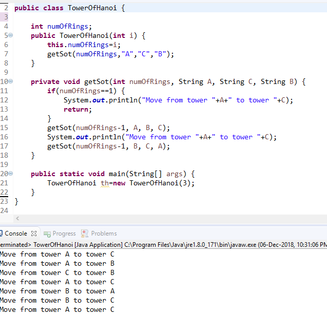 Play Java Algorithm Tower Of Hanoi