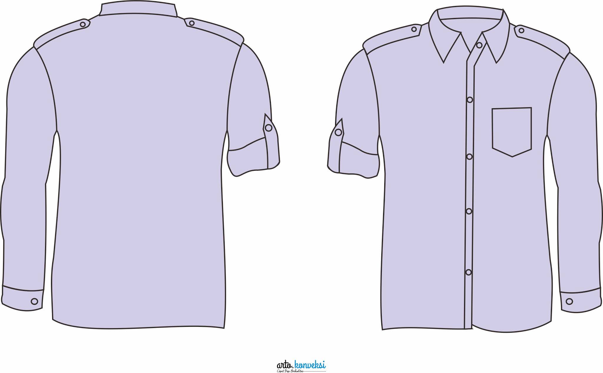 30+ Desain Baju PDH Polos - 0856-333-0071 Konveksi & Bordir