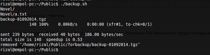Backup Otomatis Dengan Penamaan File Berdasarkan Tanggal Menggunakan Rsync Tar Cron Dan Ssh