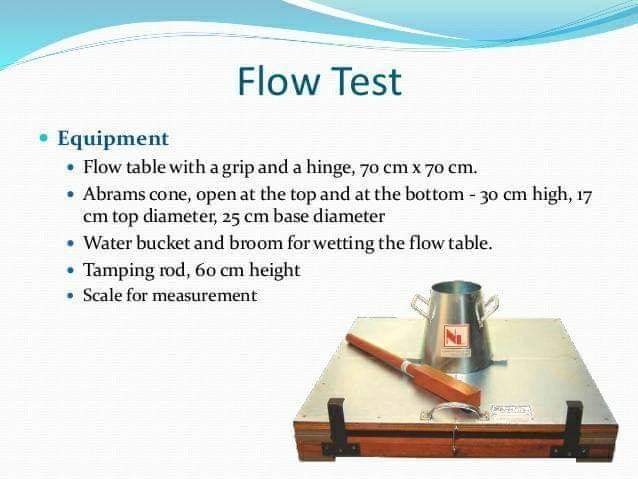 CIVIL ENGINEERING IMAGES: Flow Test or Flow Table Test