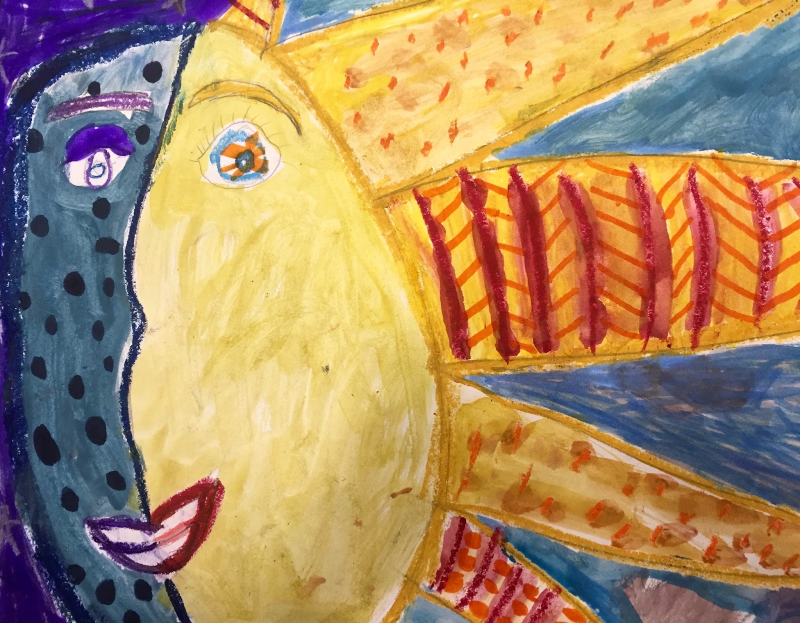 Grandville Elementary ART: 2nd Grade Sun and Moon