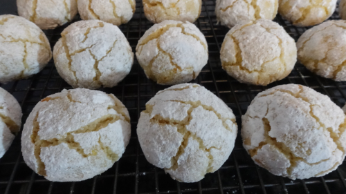 Lemon Amaretti Biscuits/Cookies - Geoff's Baking Blog