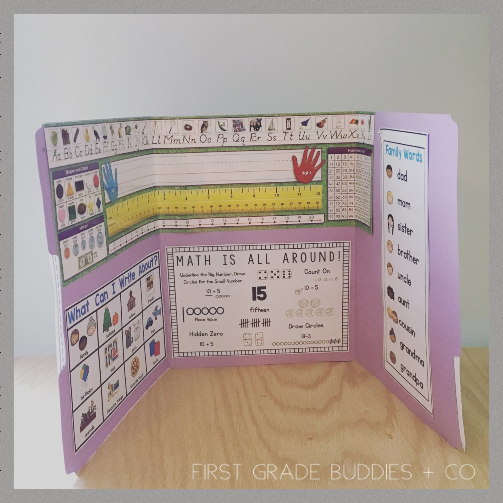 Handy Helper Folder | A Writing Workshop Tool | First Grade Buddies