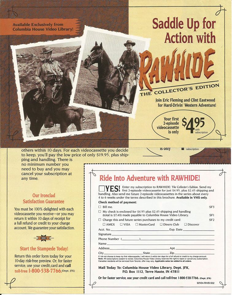The Clint Eastwood Archive: Rawhide 1959-1965 HEAD EM UP!