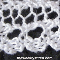 Open Twist Lace Edging | The Weekly Stitch