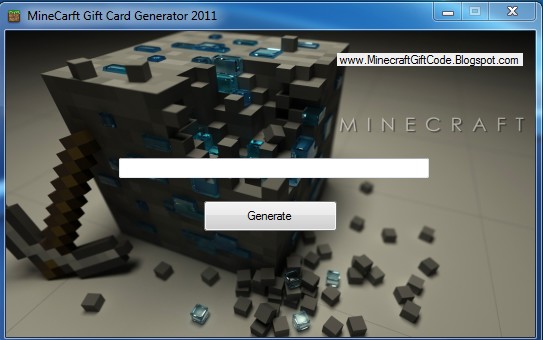 Minecraft Gift Code Generator 2011