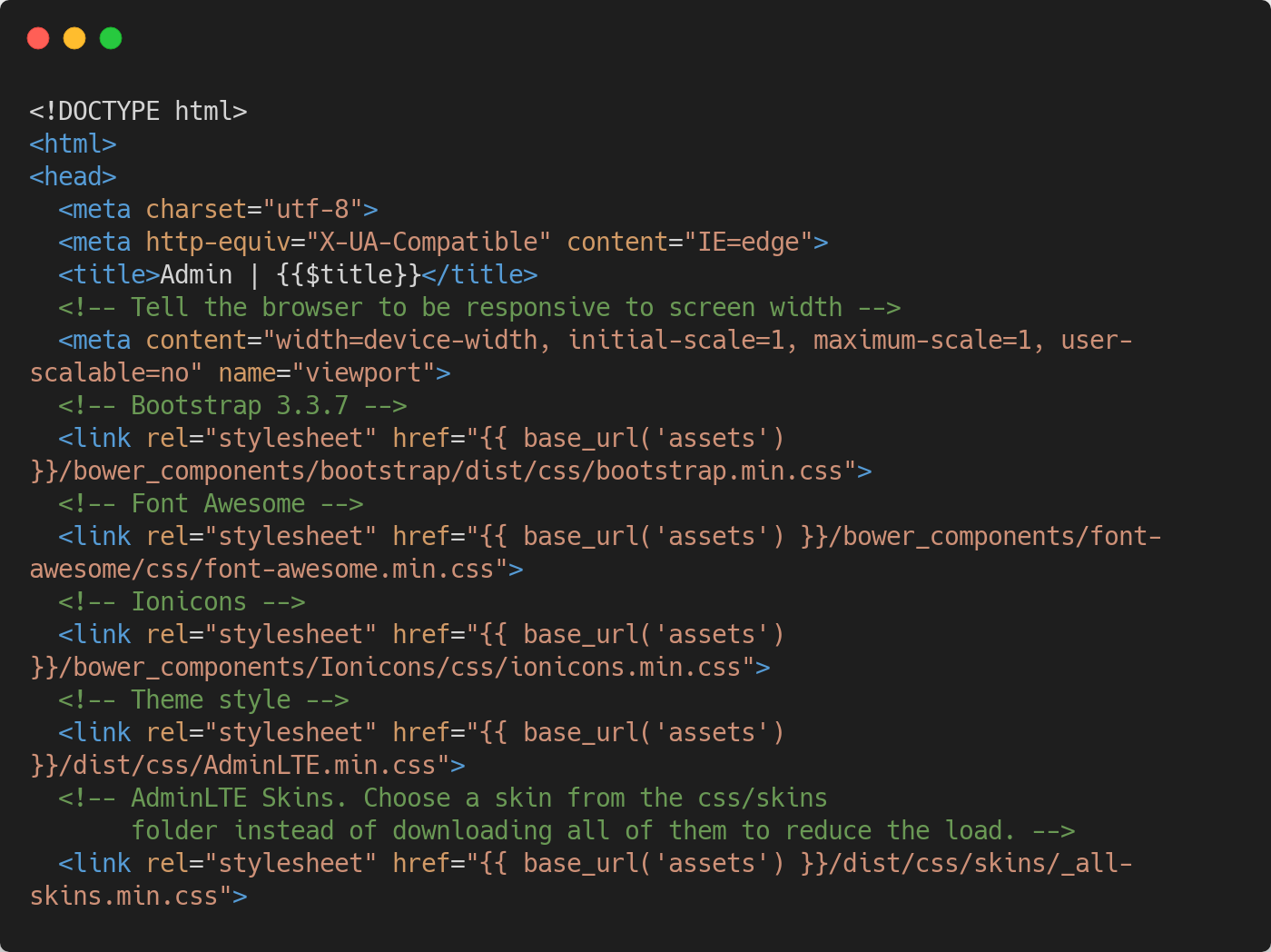 Integrasi Codeigniter 3.1.11 dan AdminLTE | Ensiklopedia Anan
