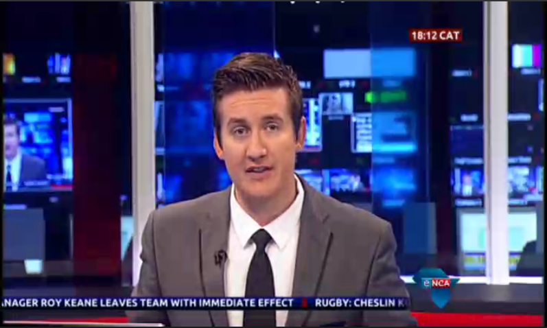 Tellynewser: News on SA News: Gareth Edwards Back Behind The Anchor's Desk