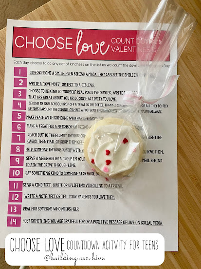 Choose Love Countdown to Valentines Day