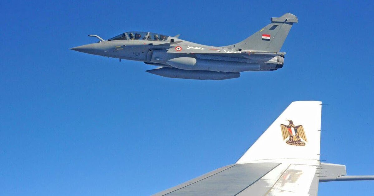 Asian Defence News: Egyptian and French Rafale fighter jets escorting ...
