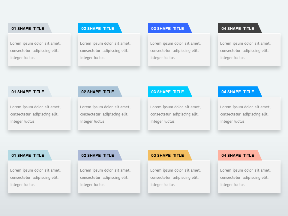 Trapezoid Title Box PowerPoint Templates - PowerPoint Free