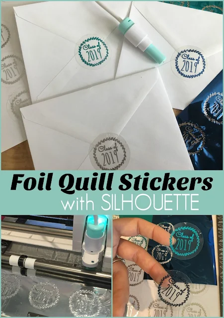 How to Make Foil Quill Stickers with Silhouette CAMEO (Free Silhouette ...